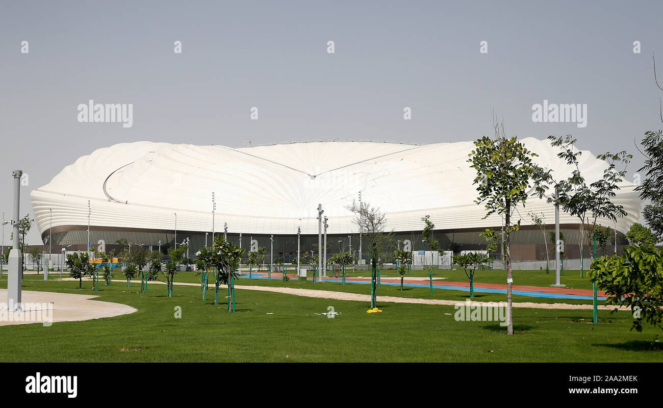 A general view of the Al Janoub Stadium, Doha, Qatar. The stadium is to ...