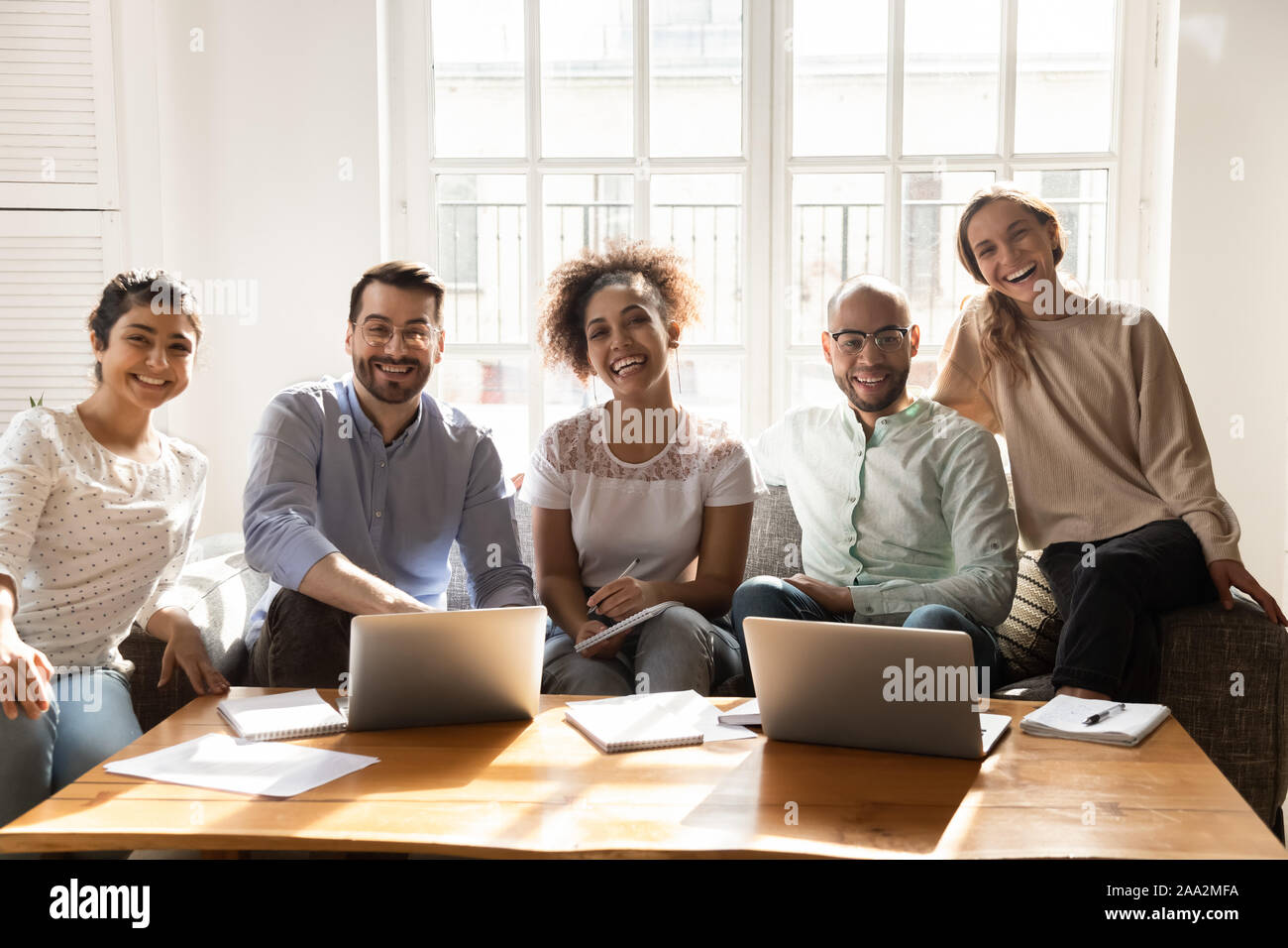 Diverse multiracial male female friends hi-res stock photography and ...
