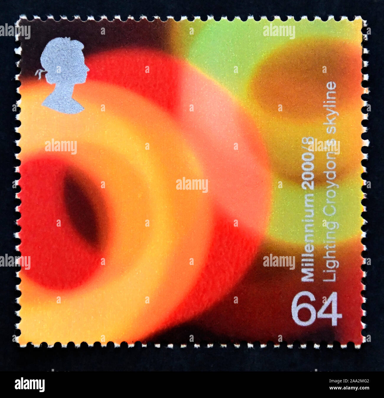 Postage stamp. Great Britain. Queen Elizabeth II. Millenium Projects ...