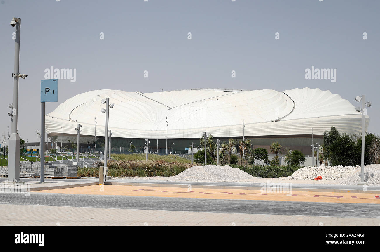 A general view of the Al Janoub Stadium, Doha, Qatar. The stadium is to ...