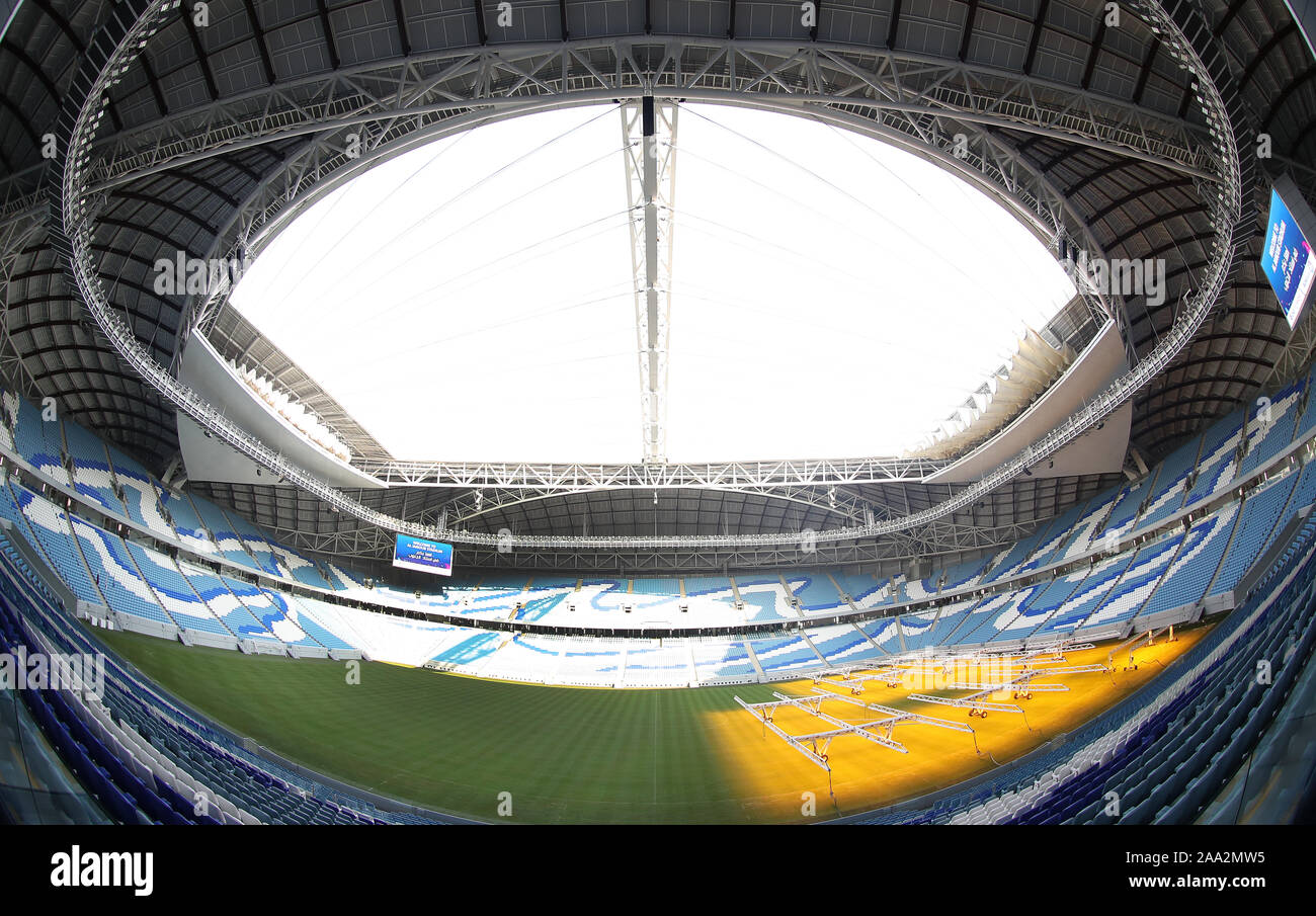A general view of the Al Janoub Stadium, Doha, Qatar. The stadium is to ...