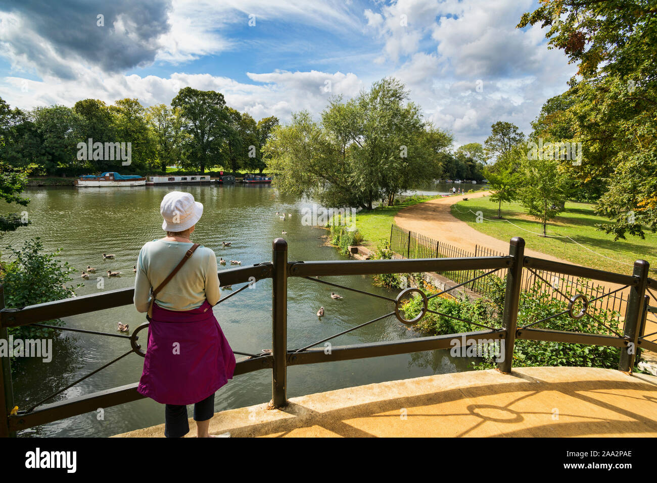 River Thames, Christ Church Meadow, Oxford University, Oxford ...
