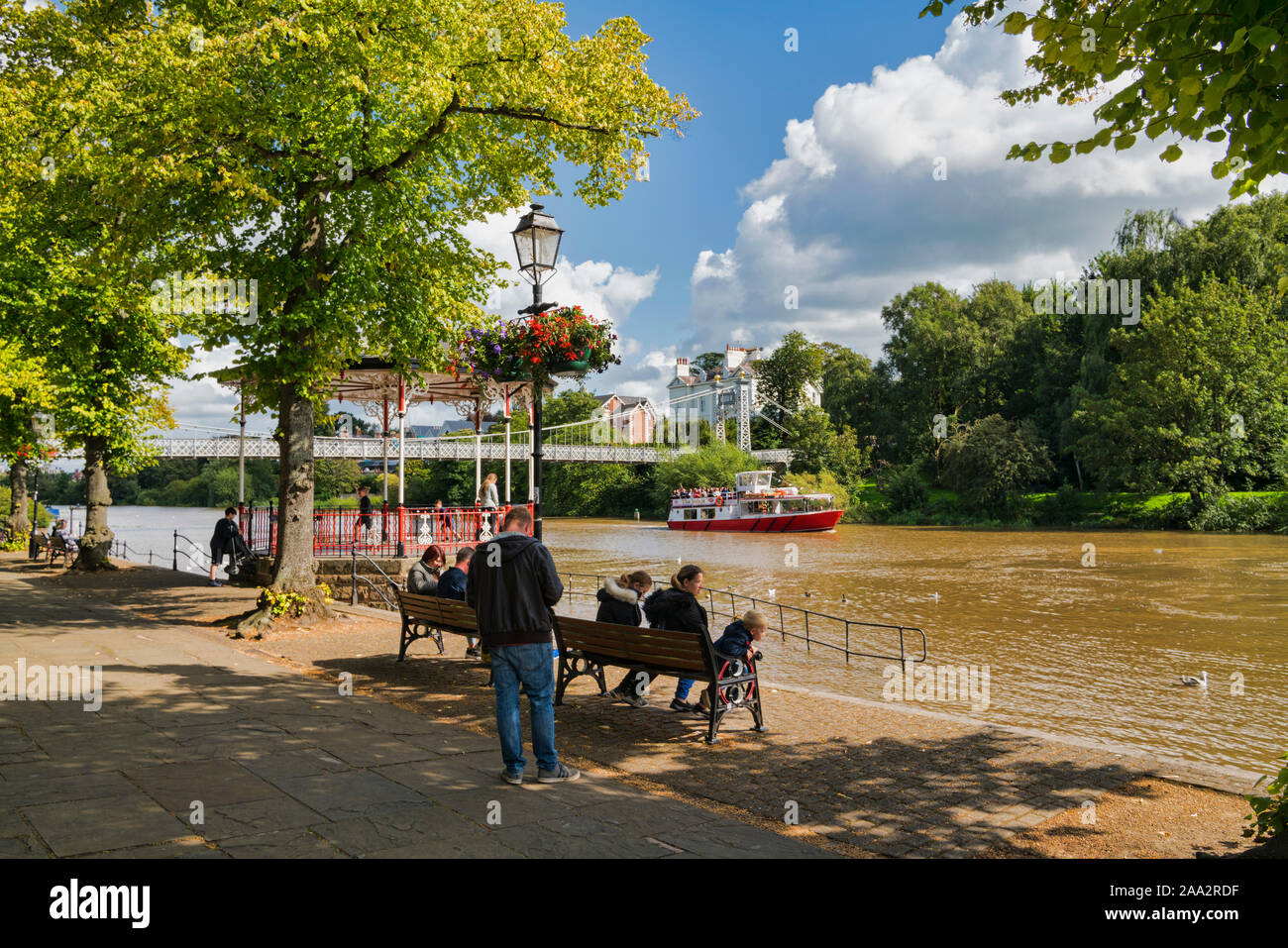 Chester city, River Dee, sunny, England, UK Stock Photo - Alamy