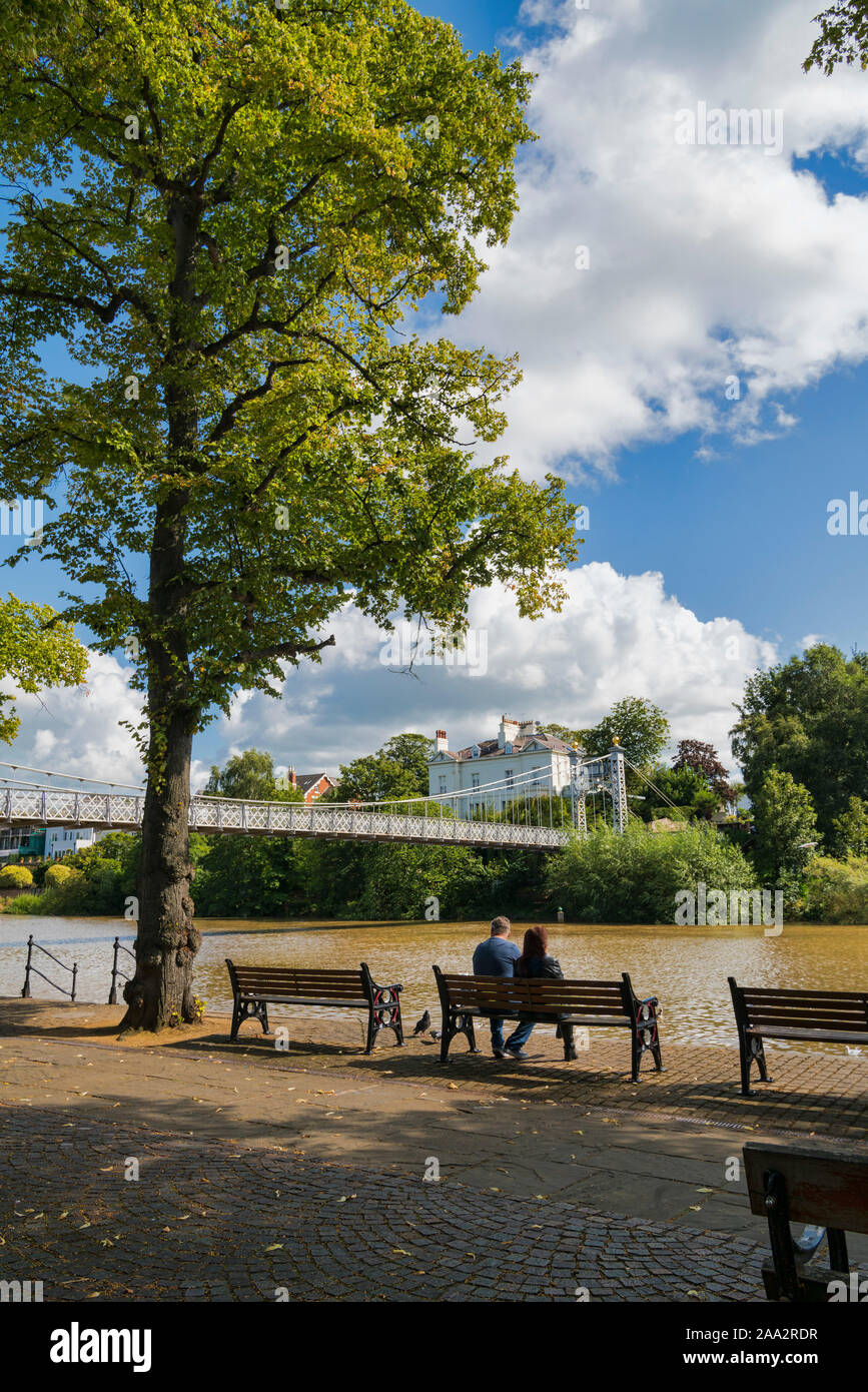 Chester city, River Dee, sunny, England, UK Stock Photo - Alamy