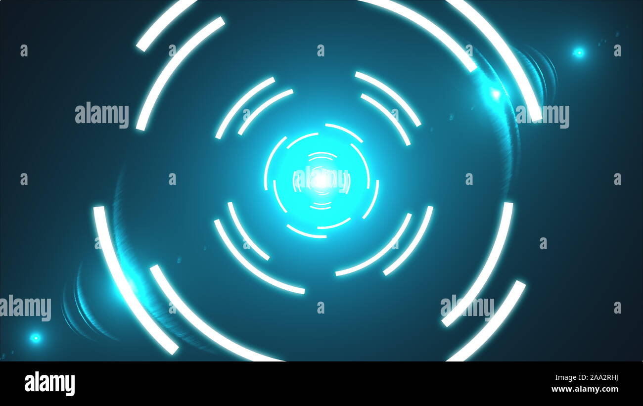 3d rendering web background. Rotating stroke lines forming a tunnel ...