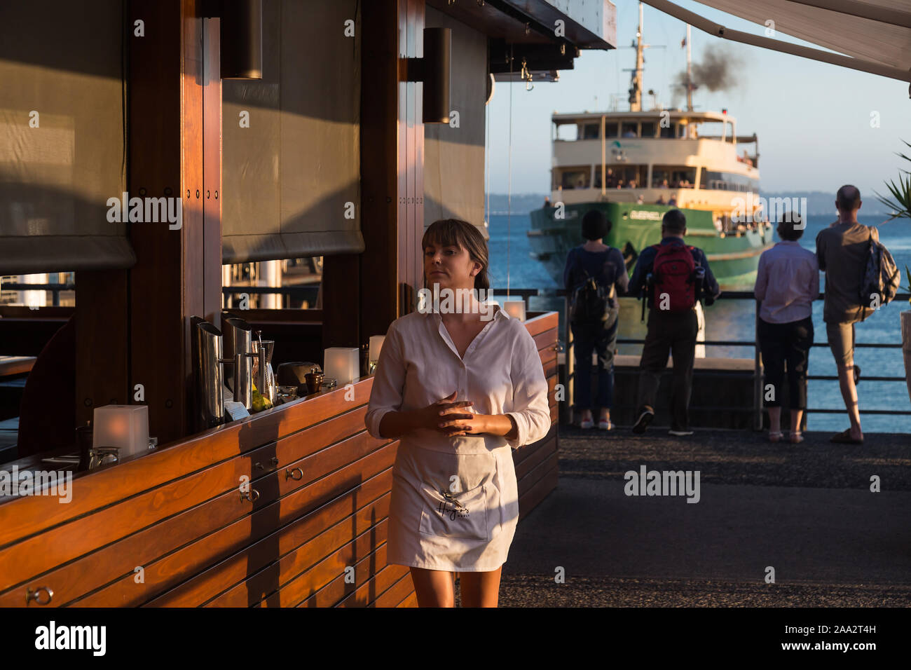 Exterior photos of Hugos Manly Restaurant, Manly Wharf, Sydney Stock ...