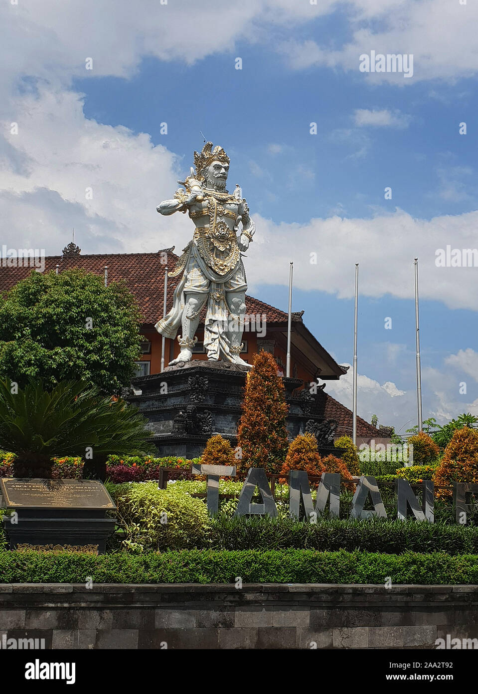 Stone Statue Of Vishnu, Ubud, Bali, Indonesia Stock Photo - Alamy
