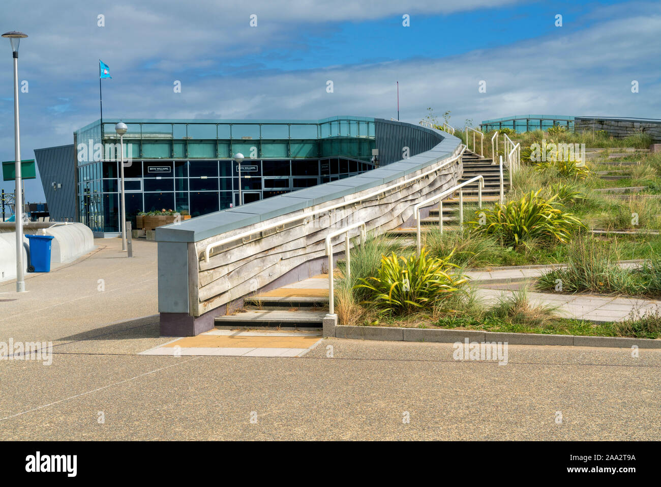 Promenade, Rhos on Sea, Colwyn Bay, Port Eirias, beach seafront, north ...