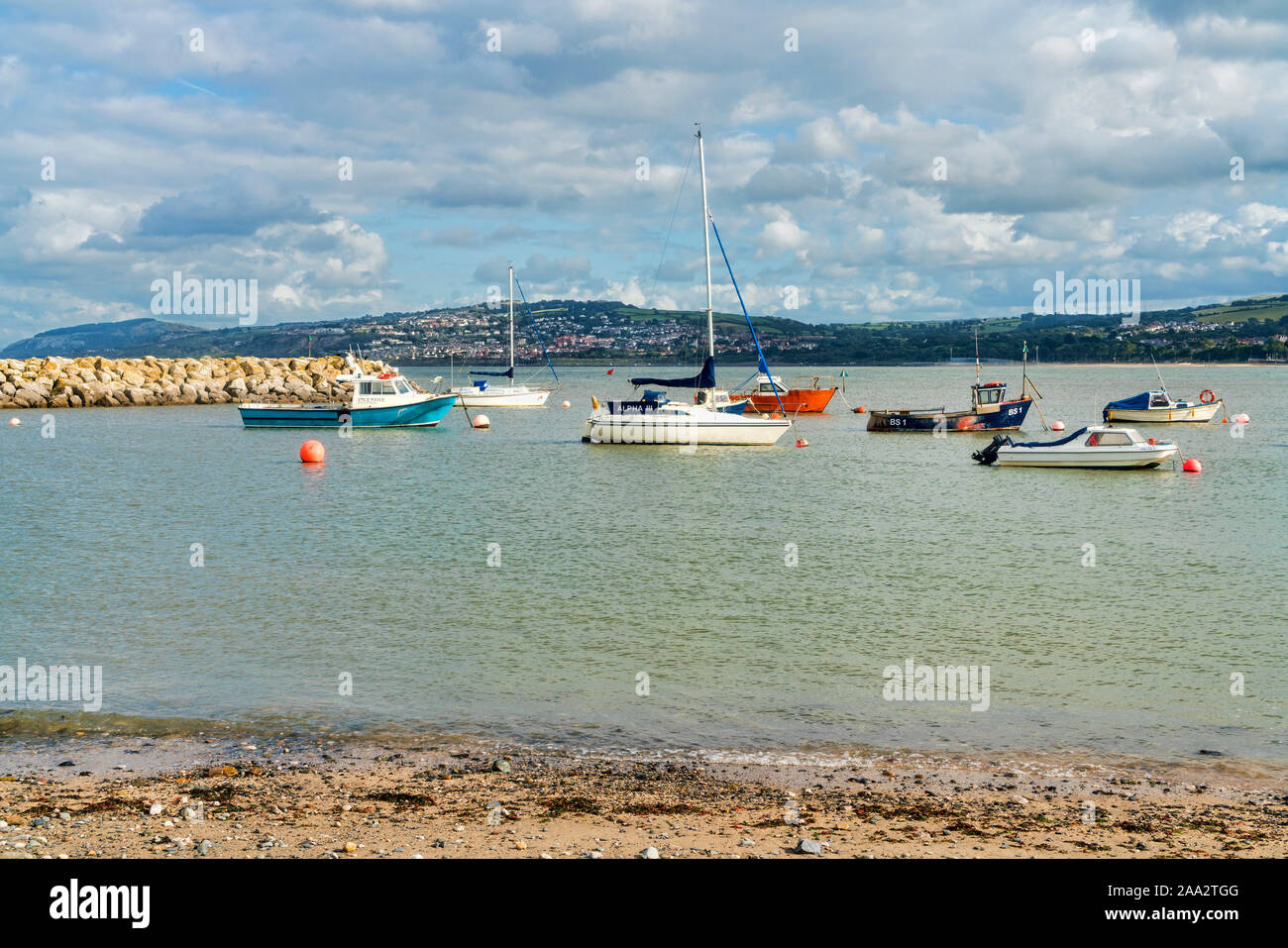 Rhos on sea beach hi-res stock photography and images - Alamy