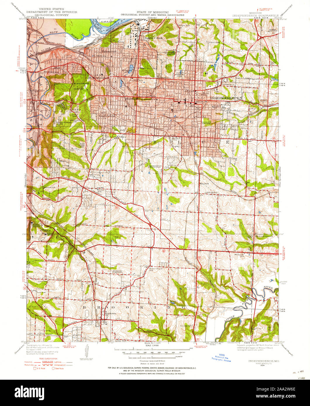 Independence missouri map hi-res stock photography and images - Alamy
