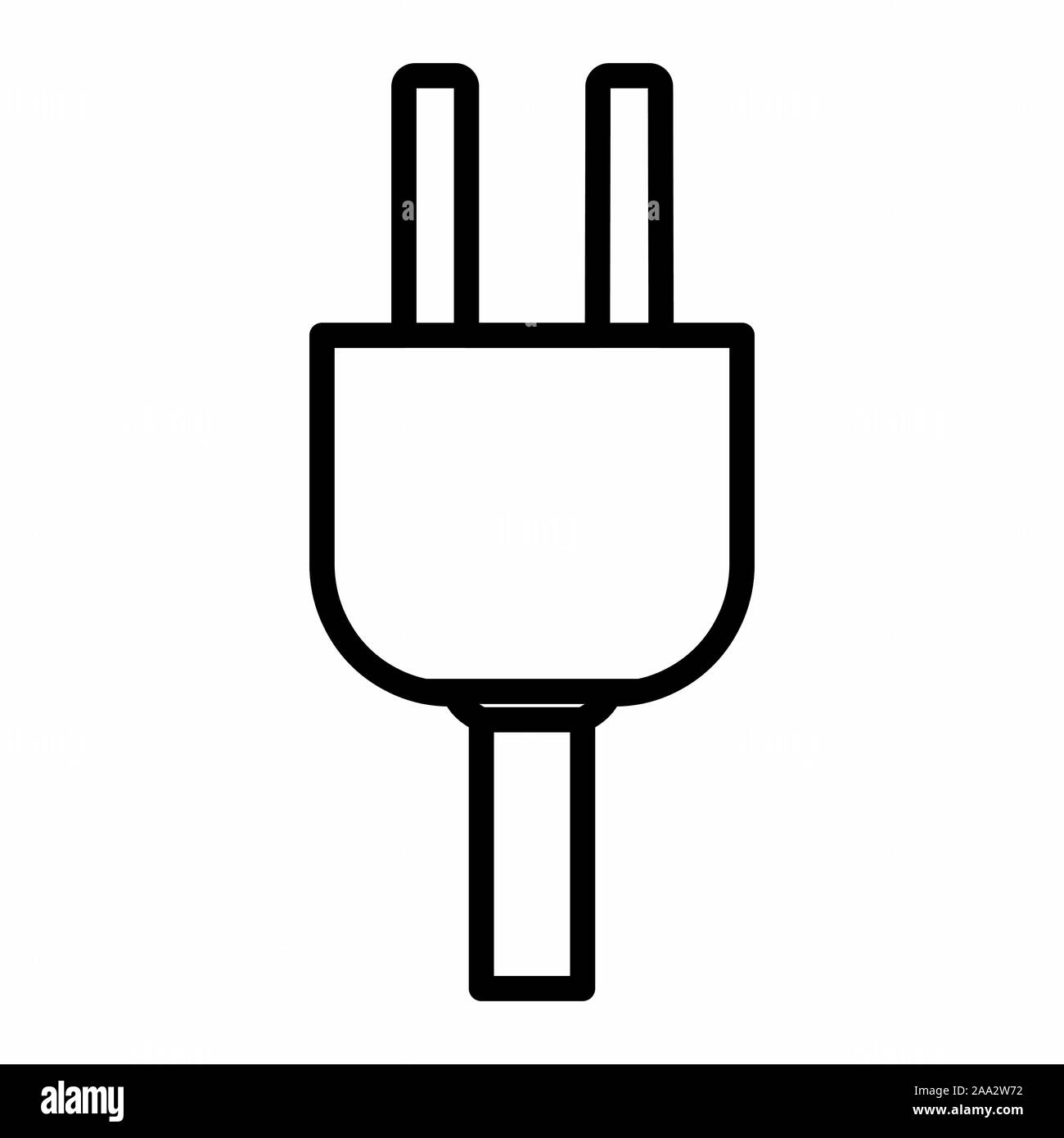 Electric plug illustration Stock Vector Image & Art - Alamy