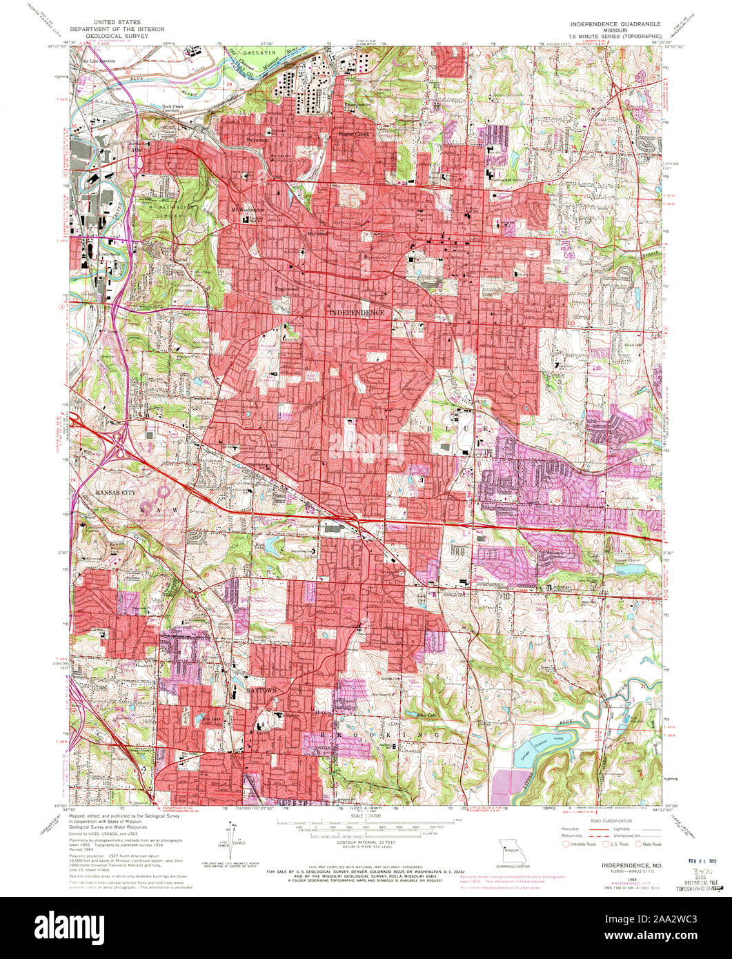 Map of independence missouri hi-res stock photography and images - Alamy