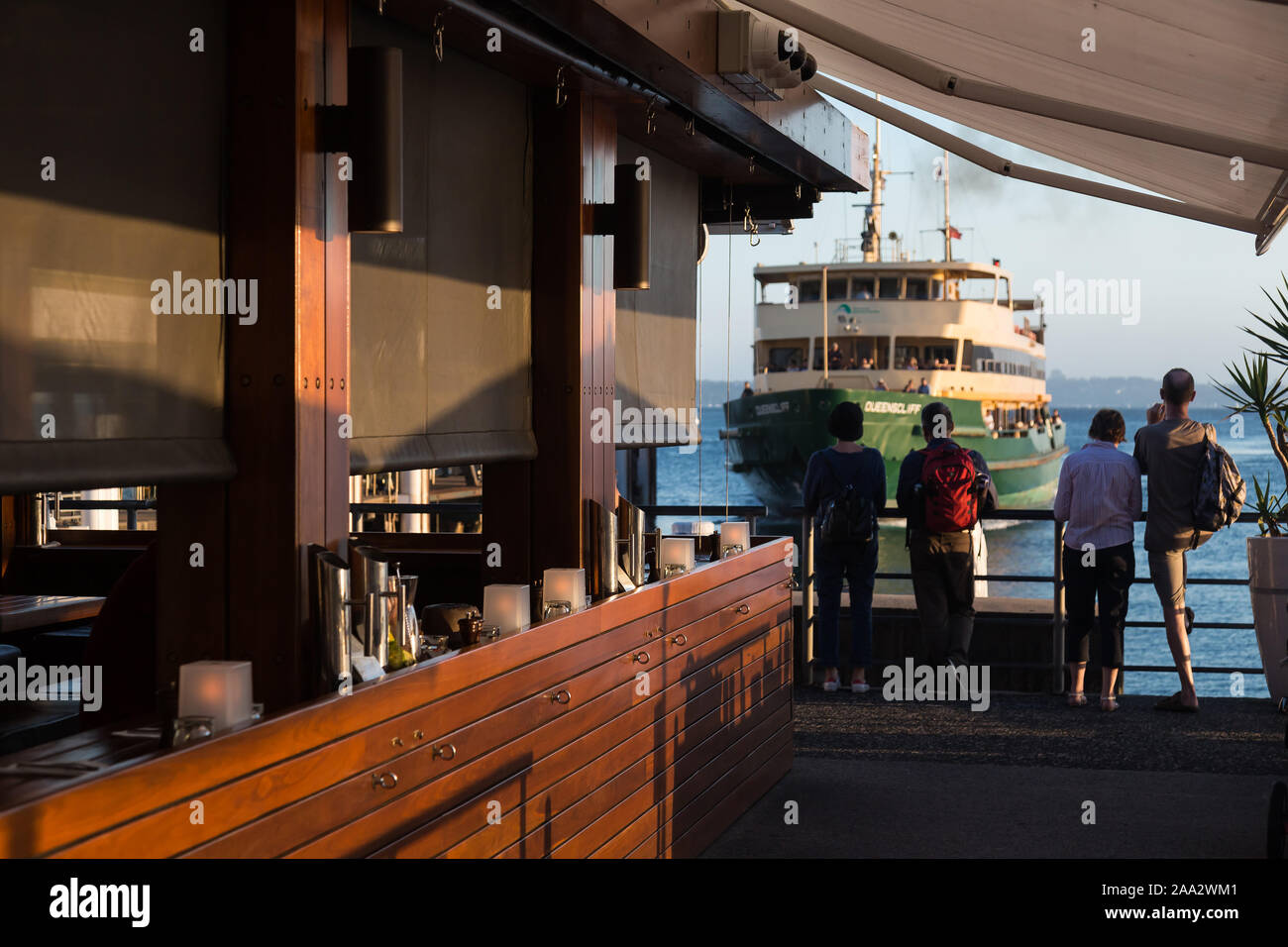 Exterior photos of Hugos Manly Restaurant, Manly Wharf, Sydney Stock ...