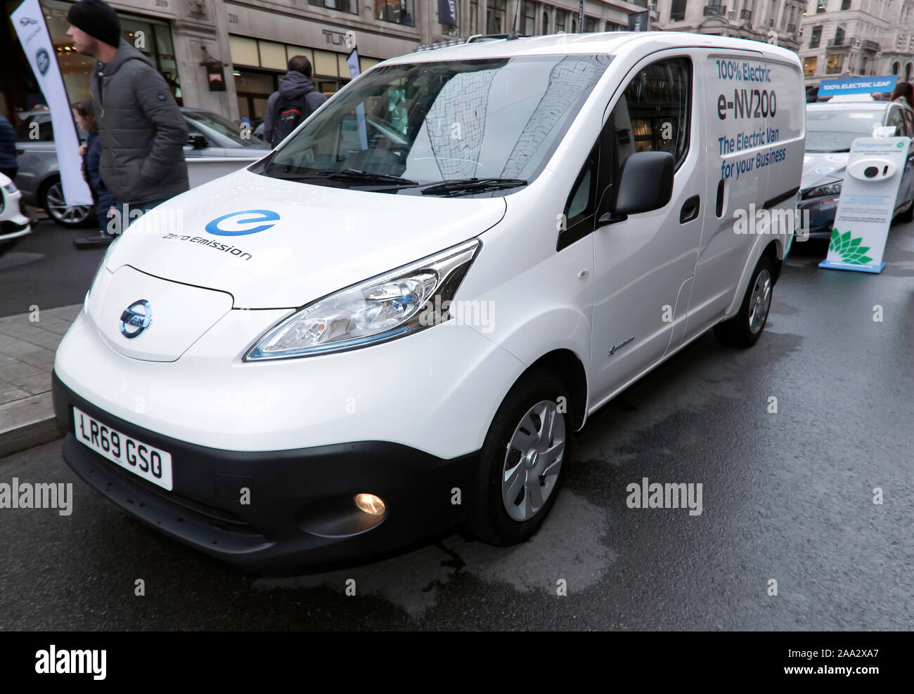 Nissans e-NV200 electric van, on display in the 2019 Regent Street ...