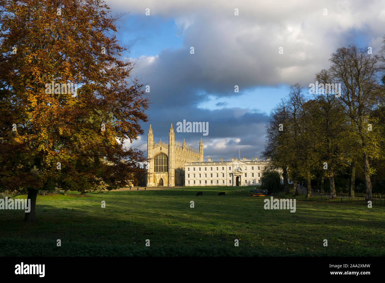 Kings college and chapel in late afternoon autumn sunshine 2019 Stock ...