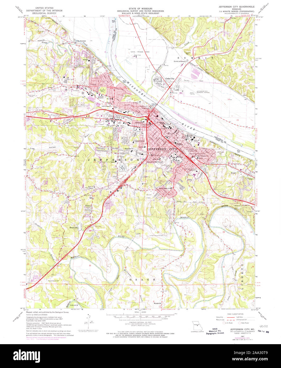Jefferson city missouri united states maps hi-res stock photography and ...