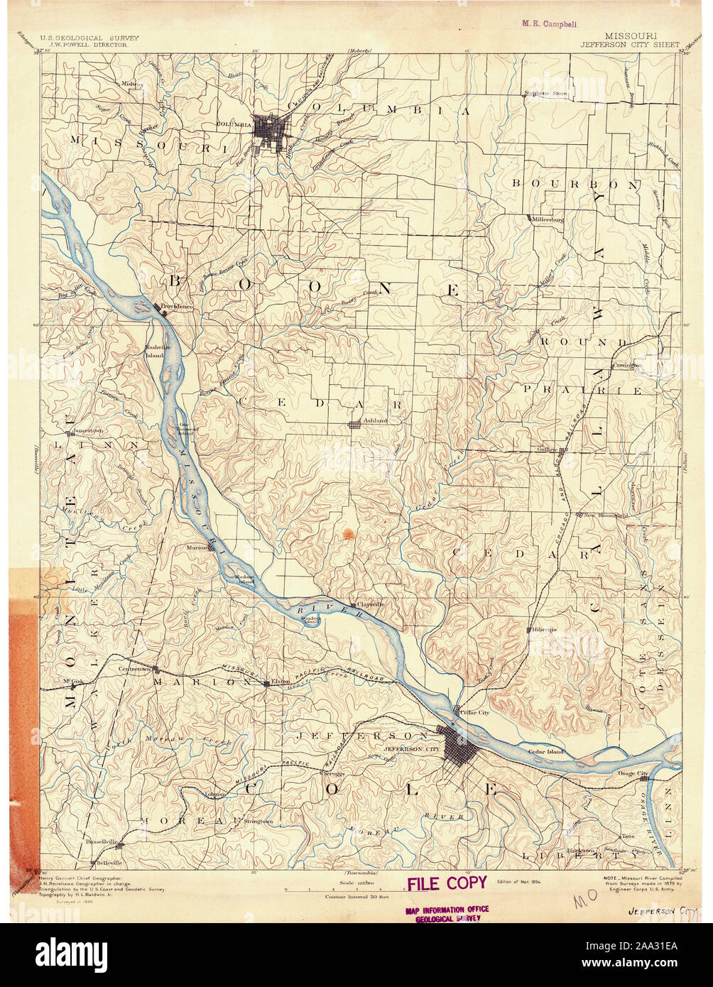 Jefferson city missouri united states maps hi-res stock photography and ...