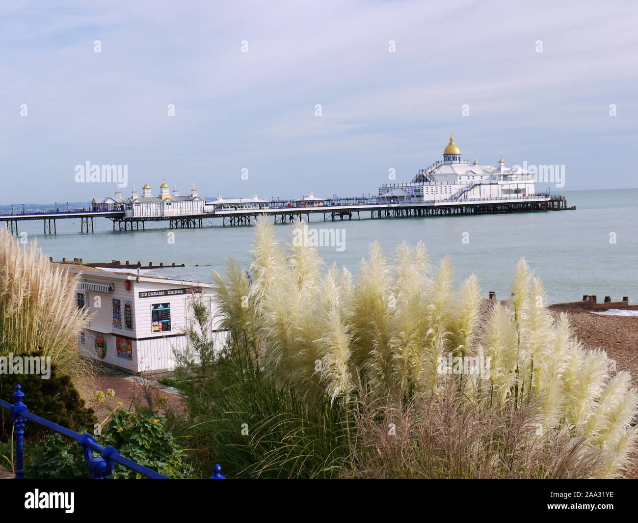 Eastbourne is a premier seaside town on the southcoast of hi-res stock ...