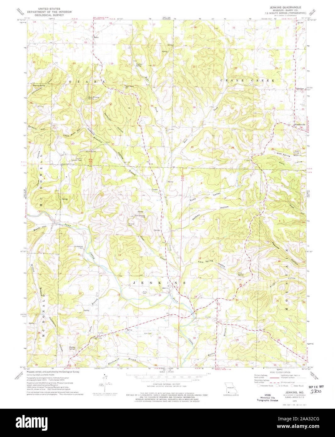 Map of jenkins missouri hi-res stock photography and images - Alamy