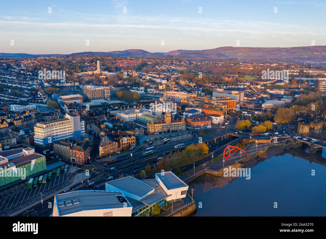 Usk town centre hi-res stock photography and images - Alamy