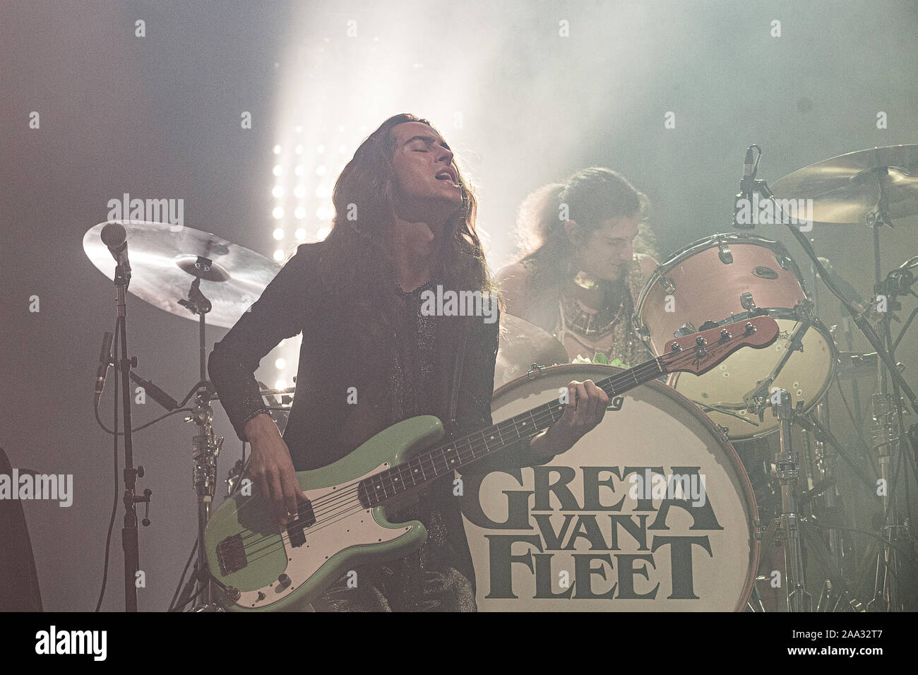 Copenhagen, Denmark. 18th Nov, 2019. The American rock band Greta Van ...