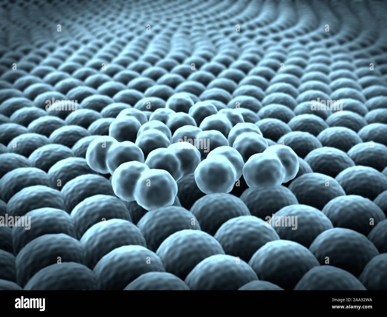 cancer cell, 3d rendered cancer cell, Clusters of cells Stock Photo - Alamy