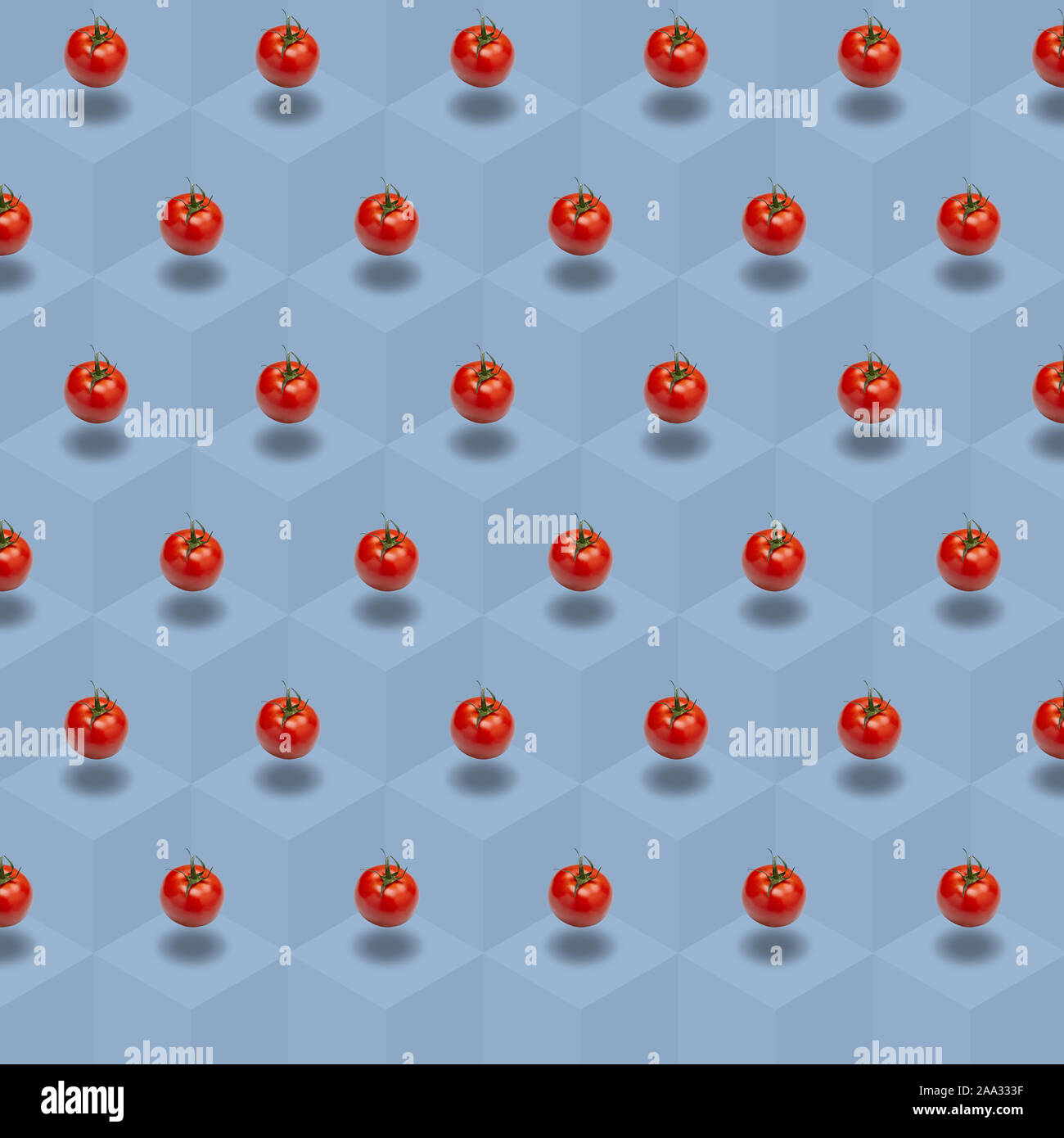 Tomato vegetable background, Isometric pattern photographed, Tomato's ...