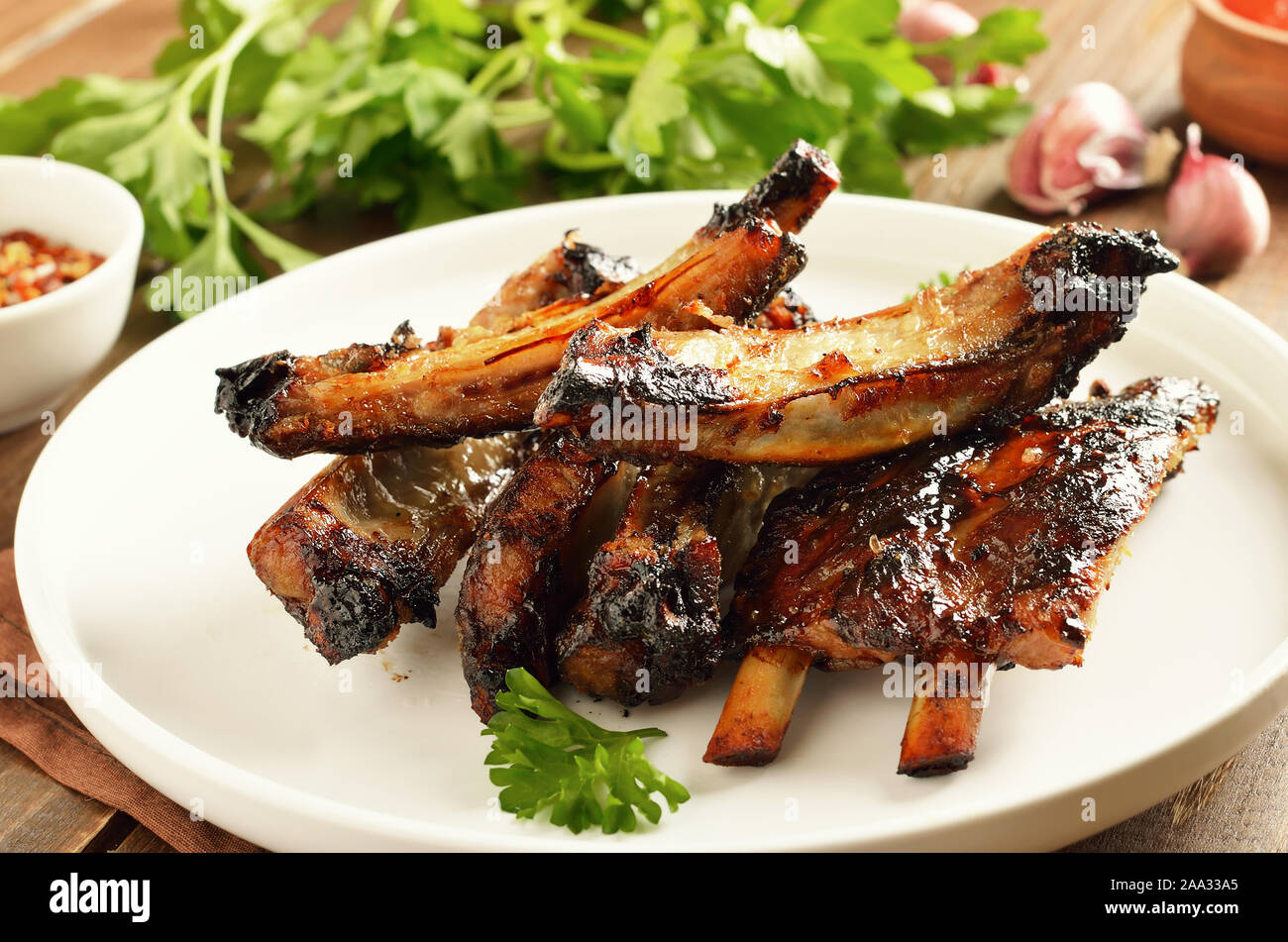 Ribs bbq hi-res stock photography and images - Alamy