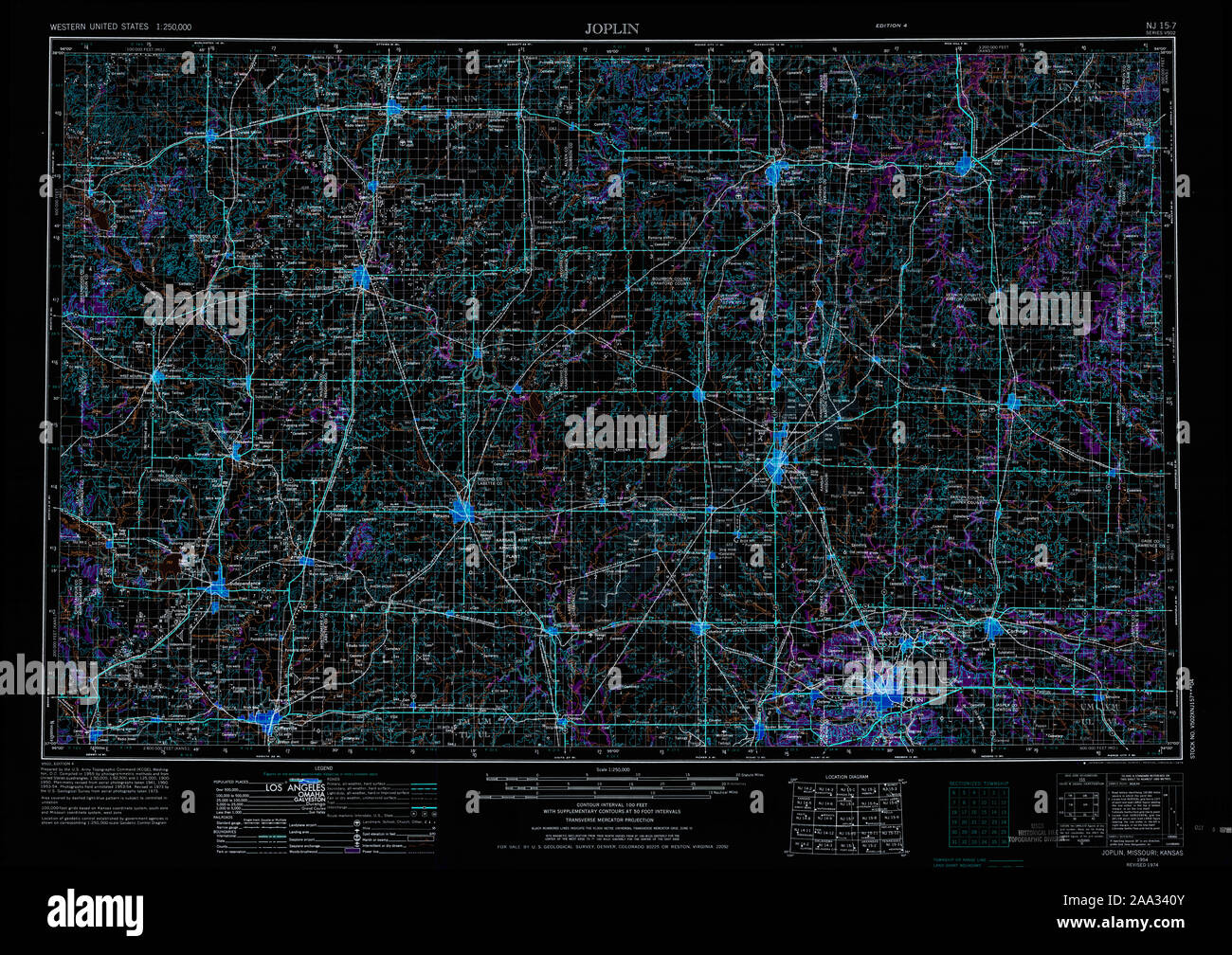 Map of joplin hi-res stock photography and images - Alamy