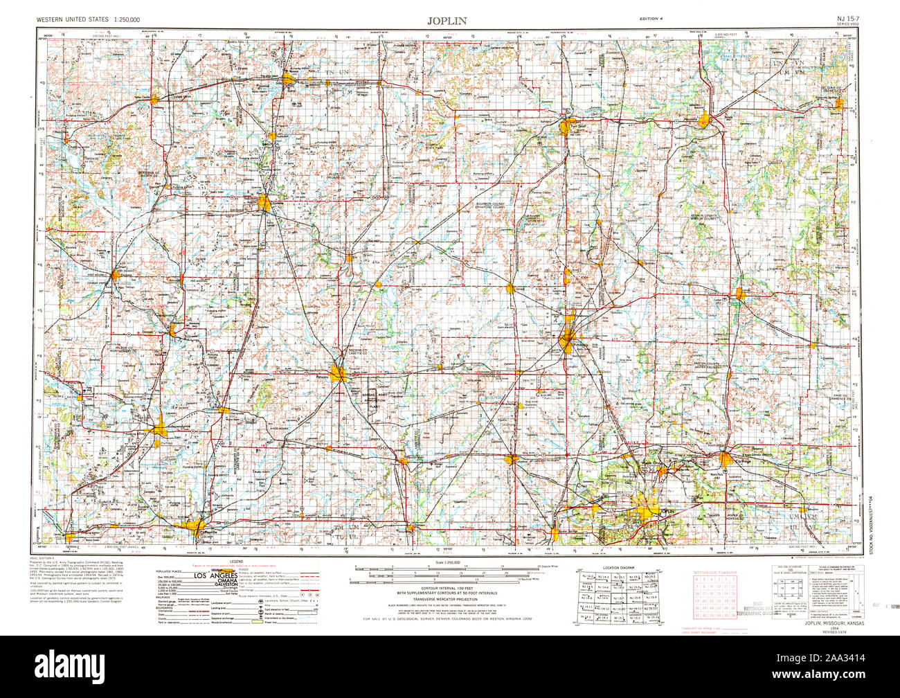 Map of joplin hi-res stock photography and images - Alamy