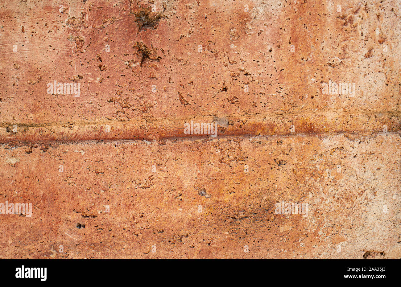 Terracotta retro ceramic tiles fade in the sun of Israel Stock Photo ...