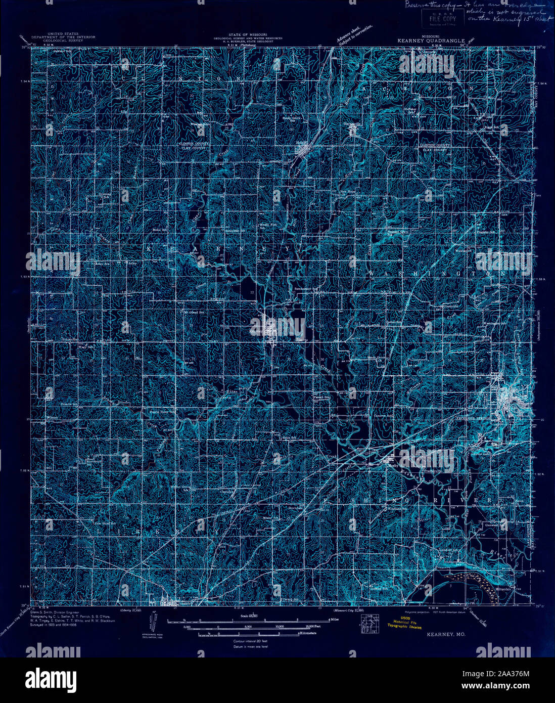 Kearney missouri map hi-res stock photography and images - Alamy