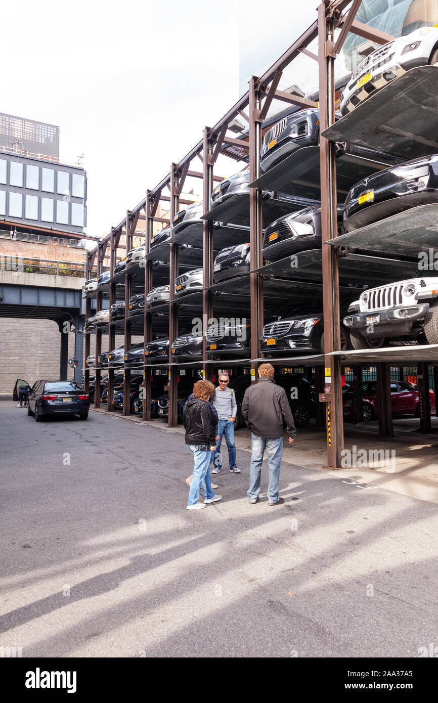 Park Fast car lot, Automated car park Chelsea, New York City, United ...