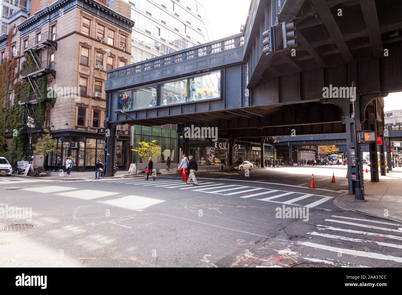 High Line viewing area,Chelsea, New York City, United States of America ...