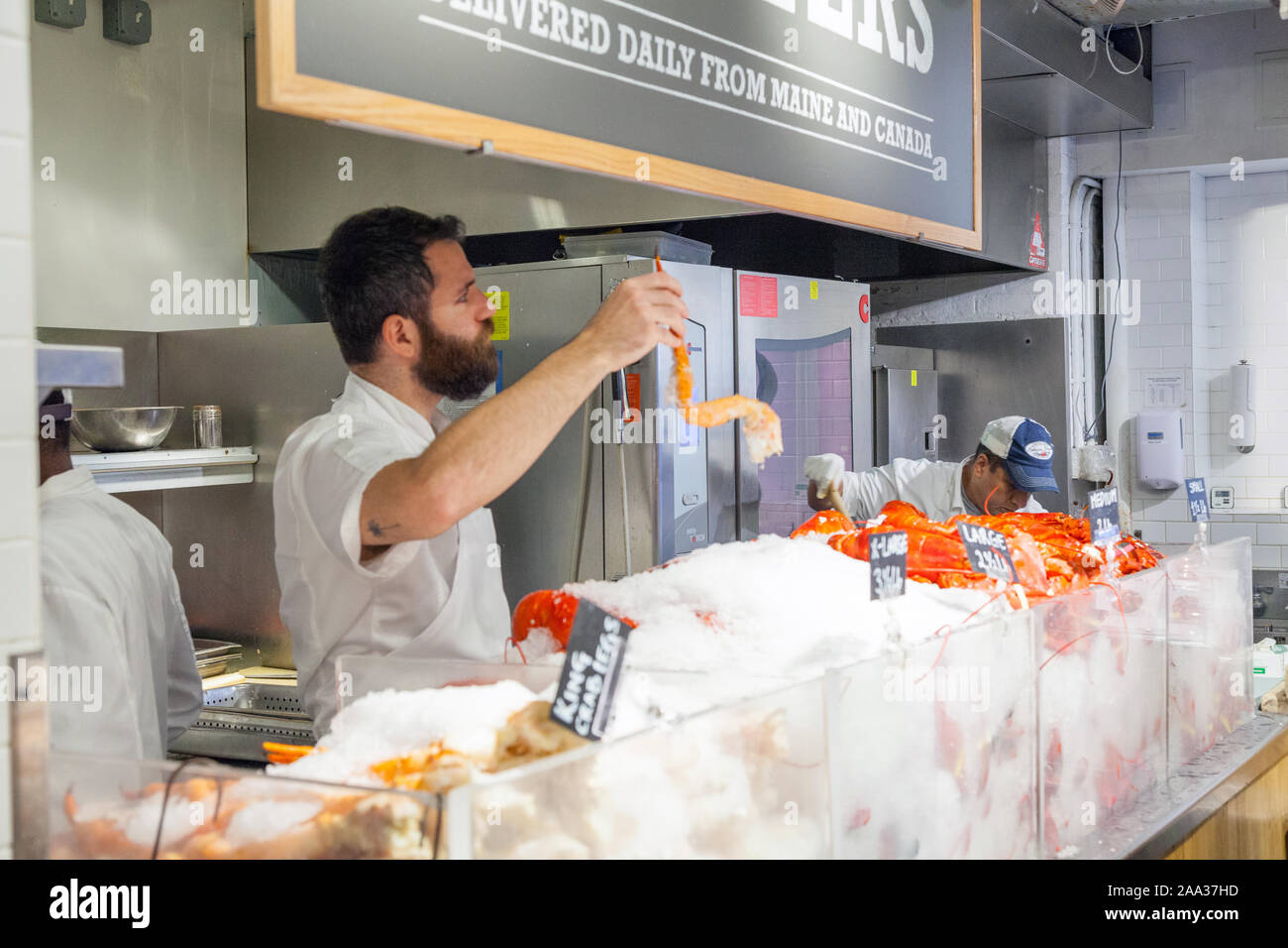 Lobster place chelsea food market hi-res stock photography and images ...