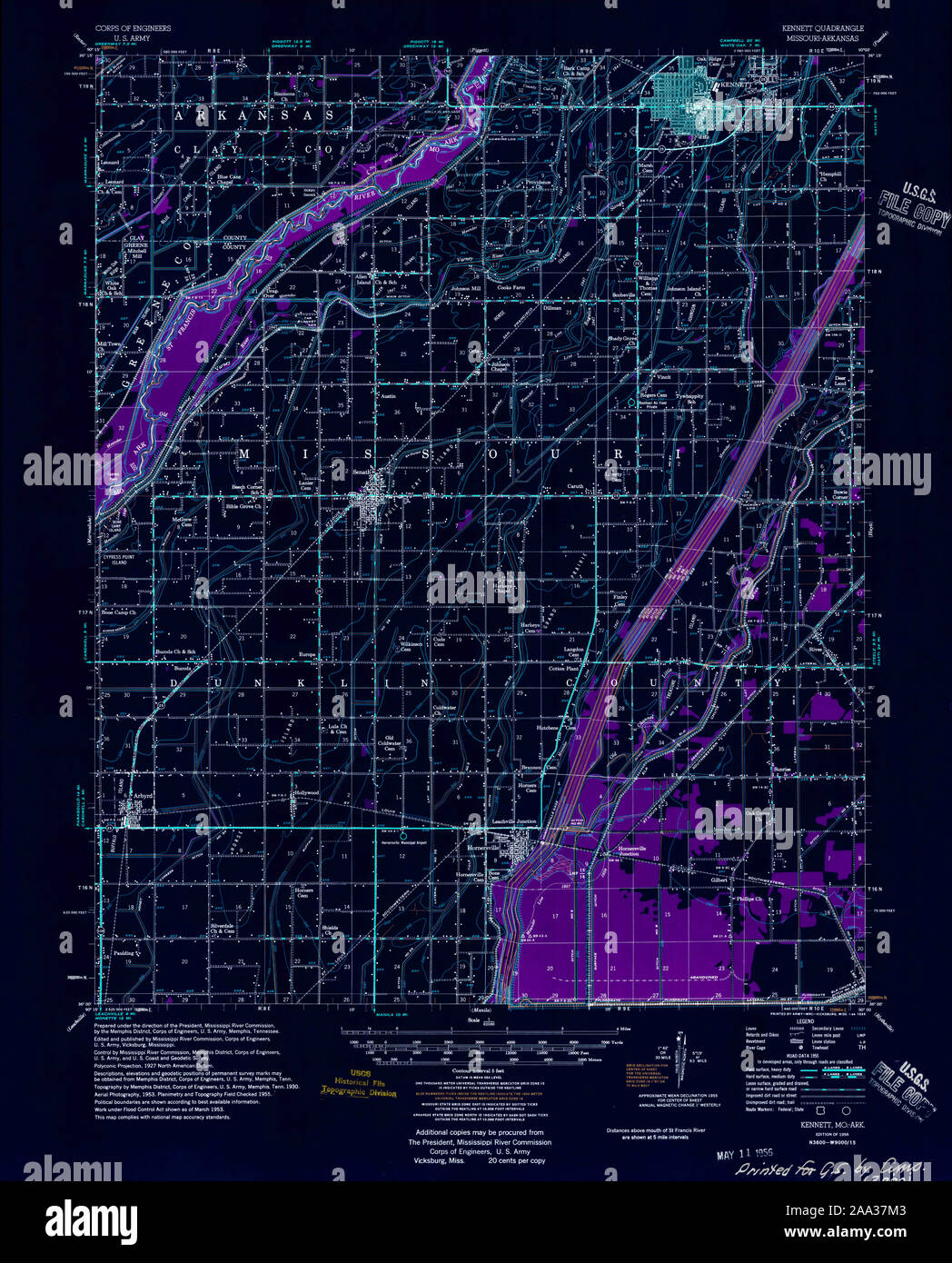 Kennett missouri map hi-res stock photography and images - Alamy
