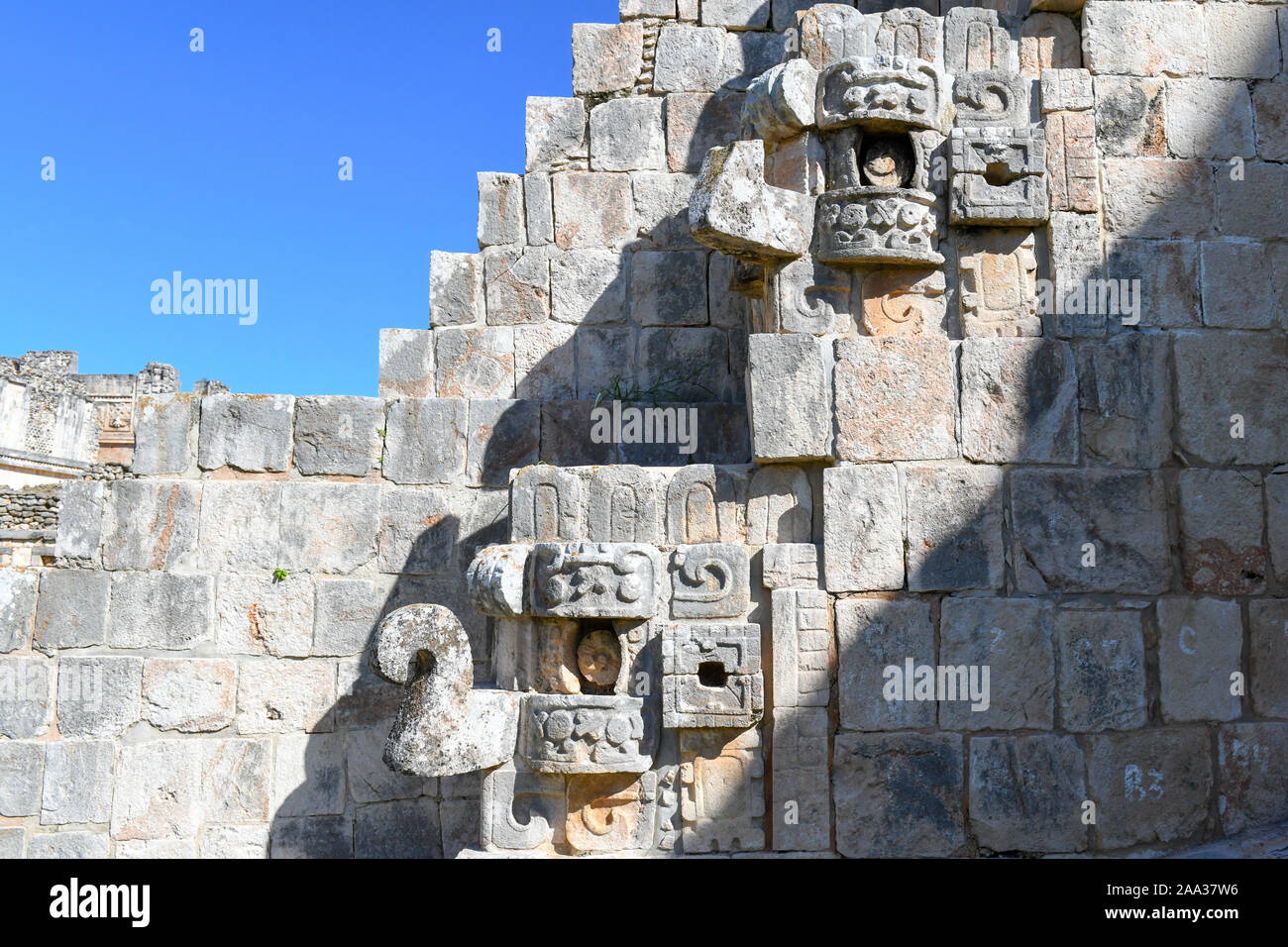 Details of Mayan ruins, Uxmal , Yucatan, Mexico Stock Photo - Alamy