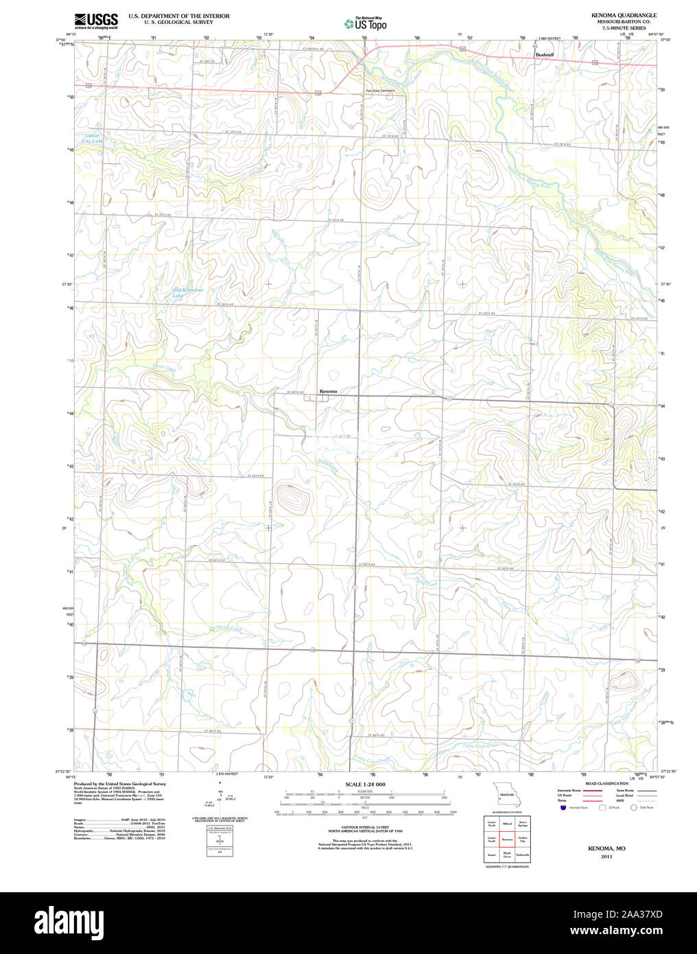 Missouri historical map hi-res stock photography and images - Alamy