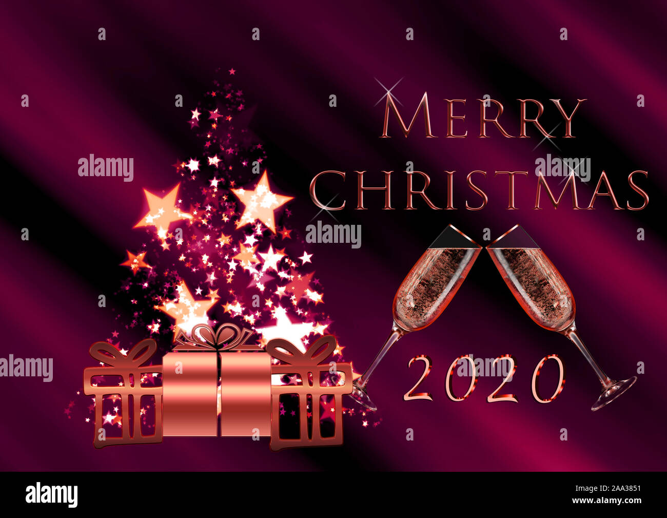 Merry christmas background. Beautiful congratulation card Stock Photo ...