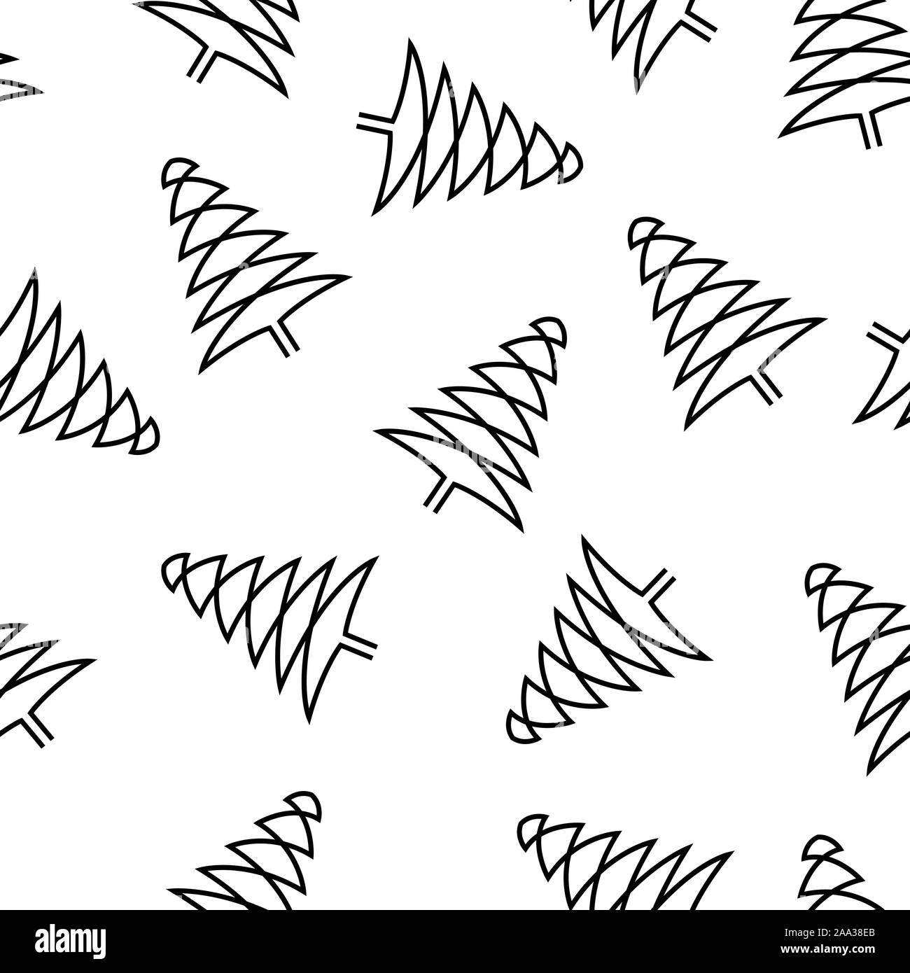 Christmas fir tree branch Black and White Stock Photos & Images - Alamy