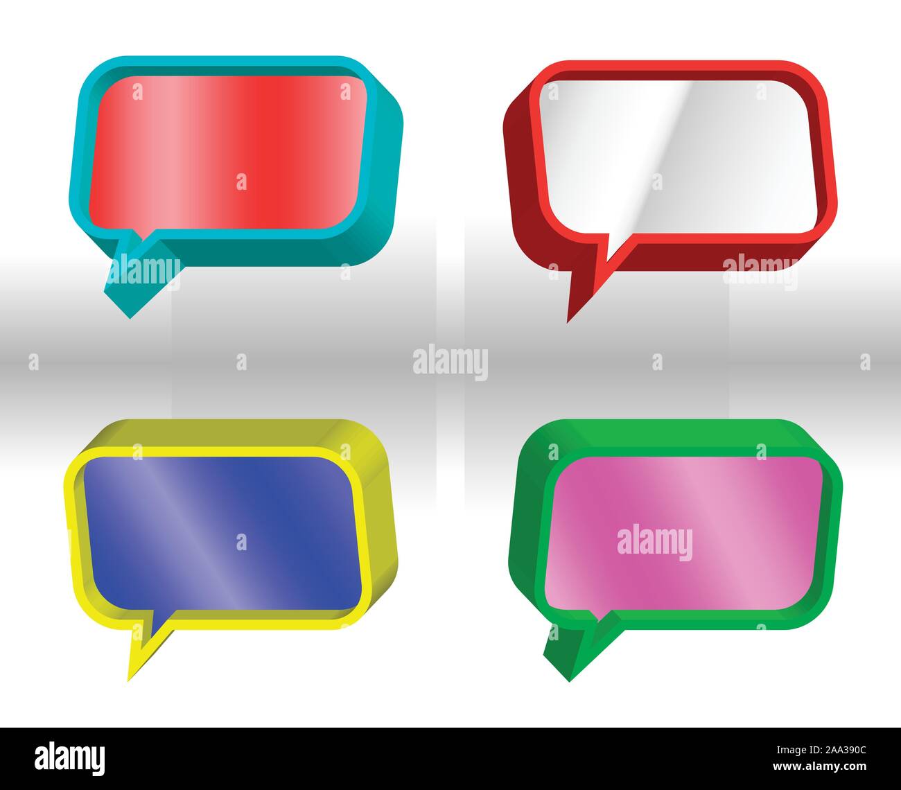 Colorful speech bubbles Stock Vector Image & Art - Alamy