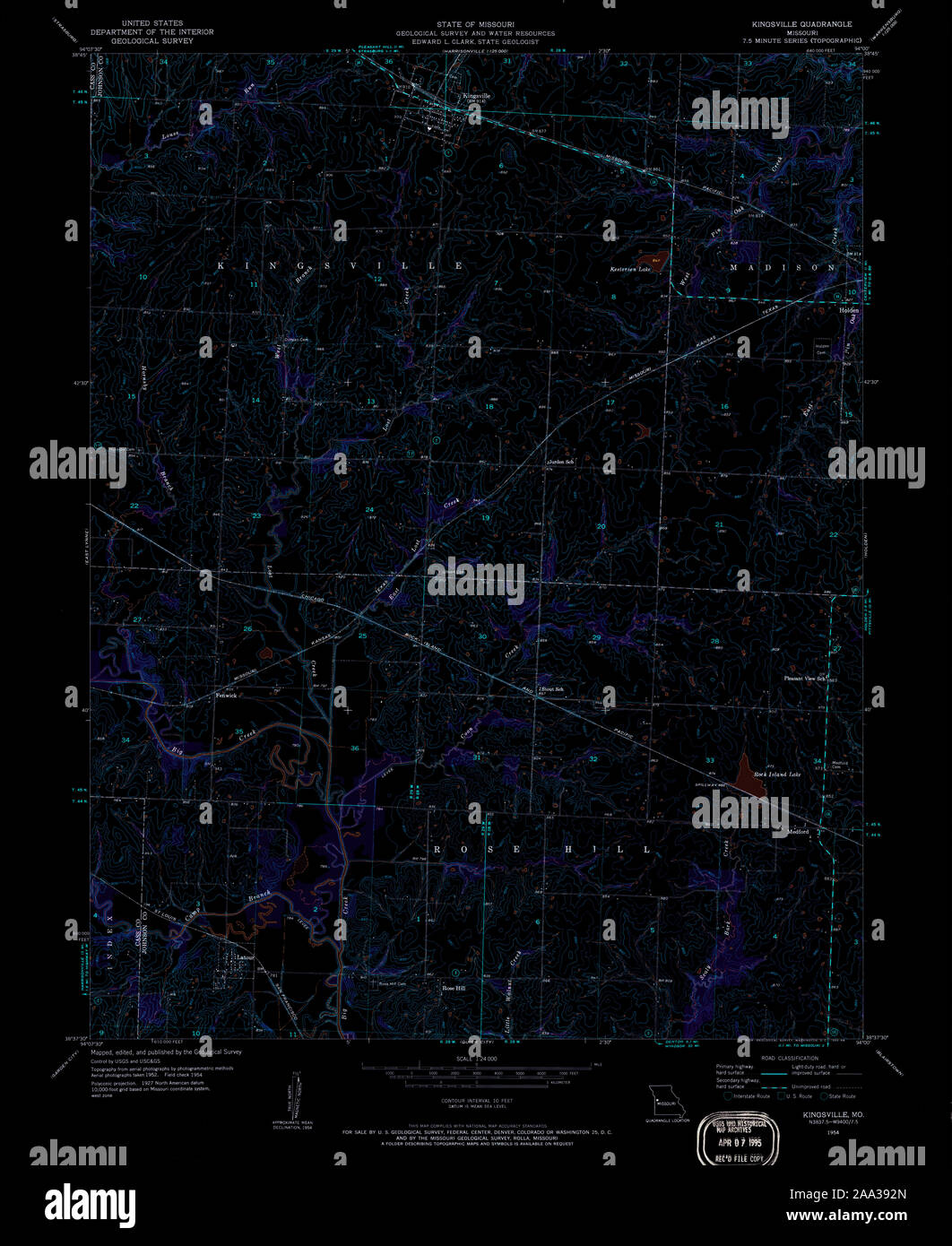 Kingsville map hi-res stock photography and images - Alamy