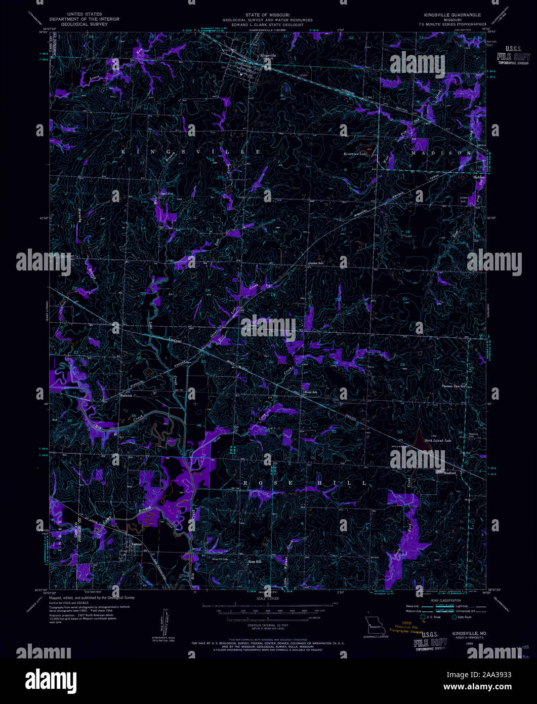 Map of kingsville hi-res stock photography and images - Alamy