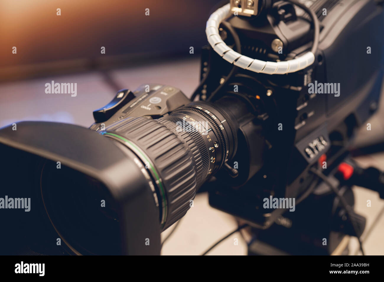 Close-up of a Television Camera Lens Stock Photo - Alamy