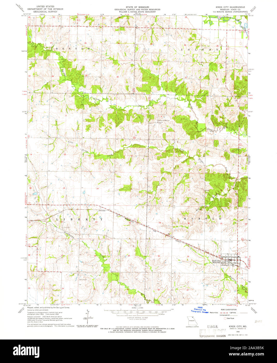 Map of knox city hi-res stock photography and images - Alamy