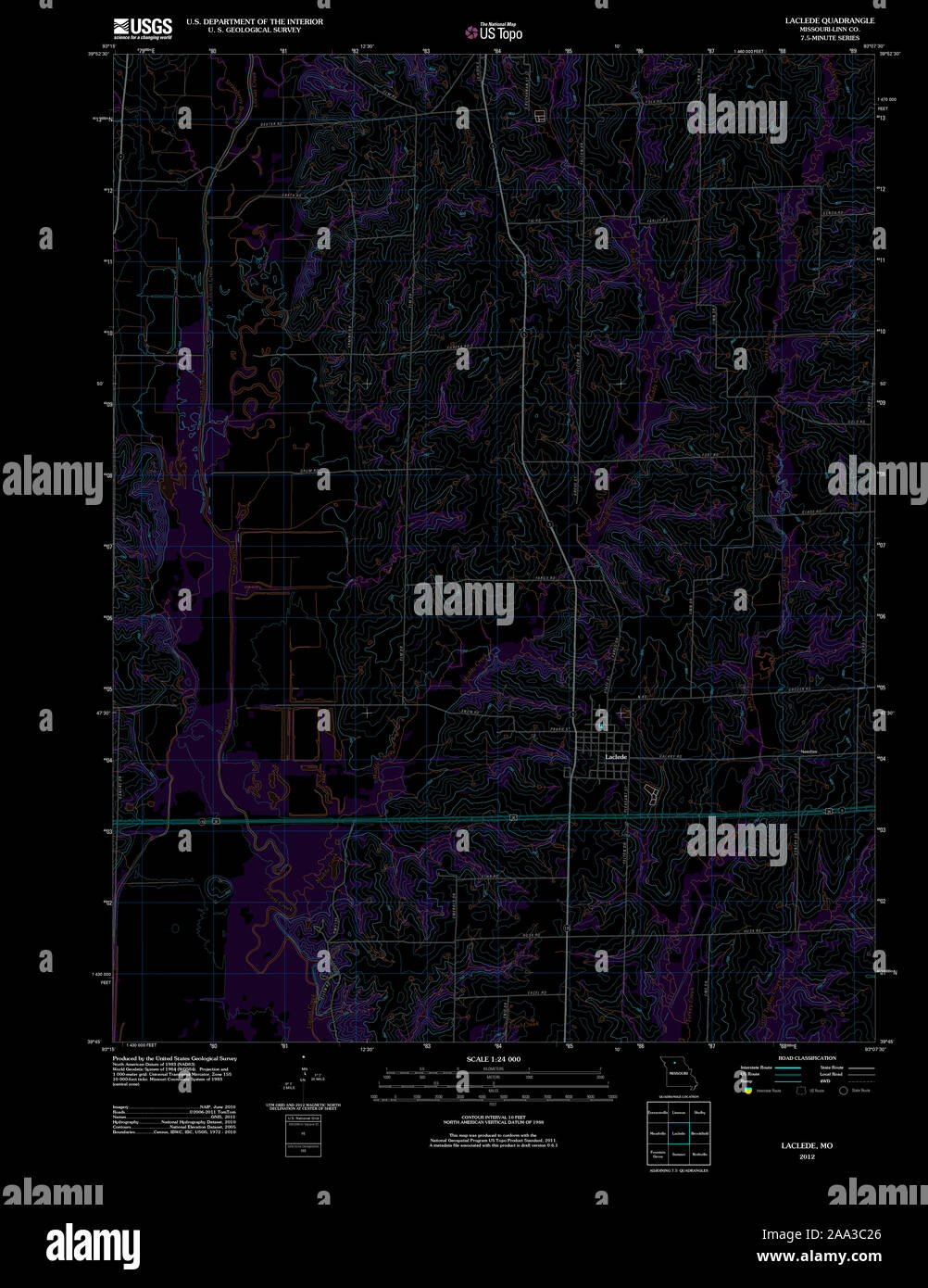 Map of laclede missouri hi-res stock photography and images - Alamy
