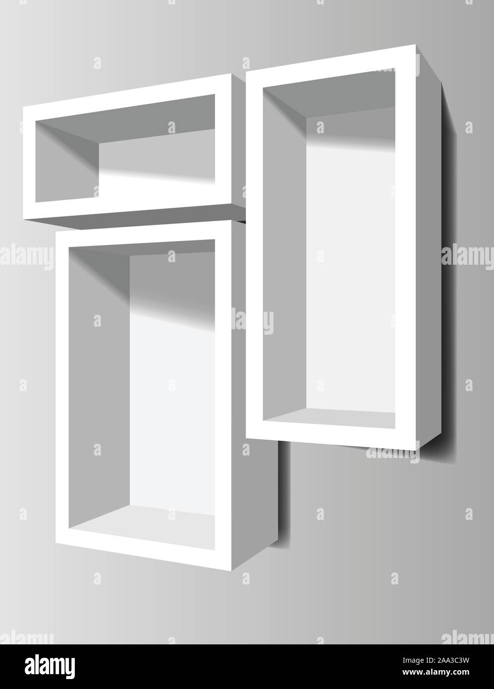 Installation shelves Stock Vector Images - Alamy