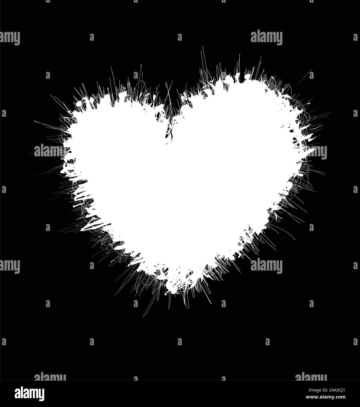 Heart shaped scribble frame Stock Vector Image & Art - Alamy