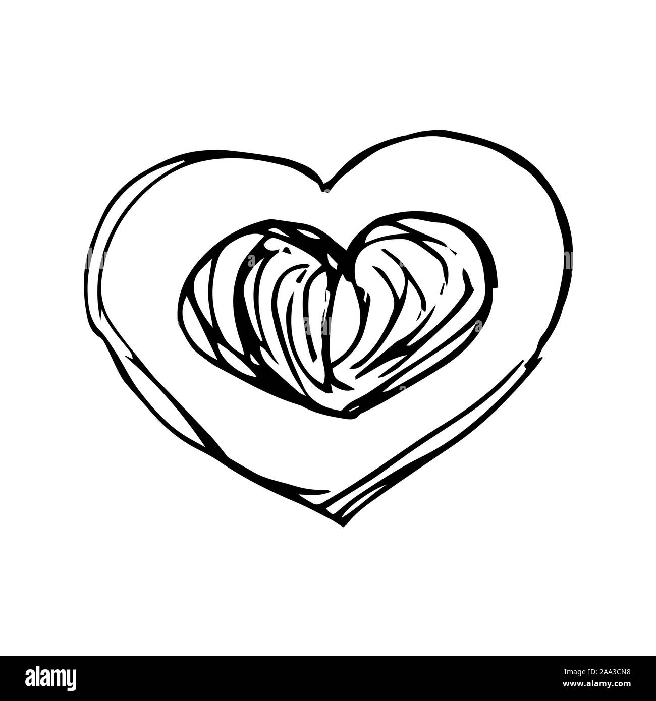 Valentine Heart Outline