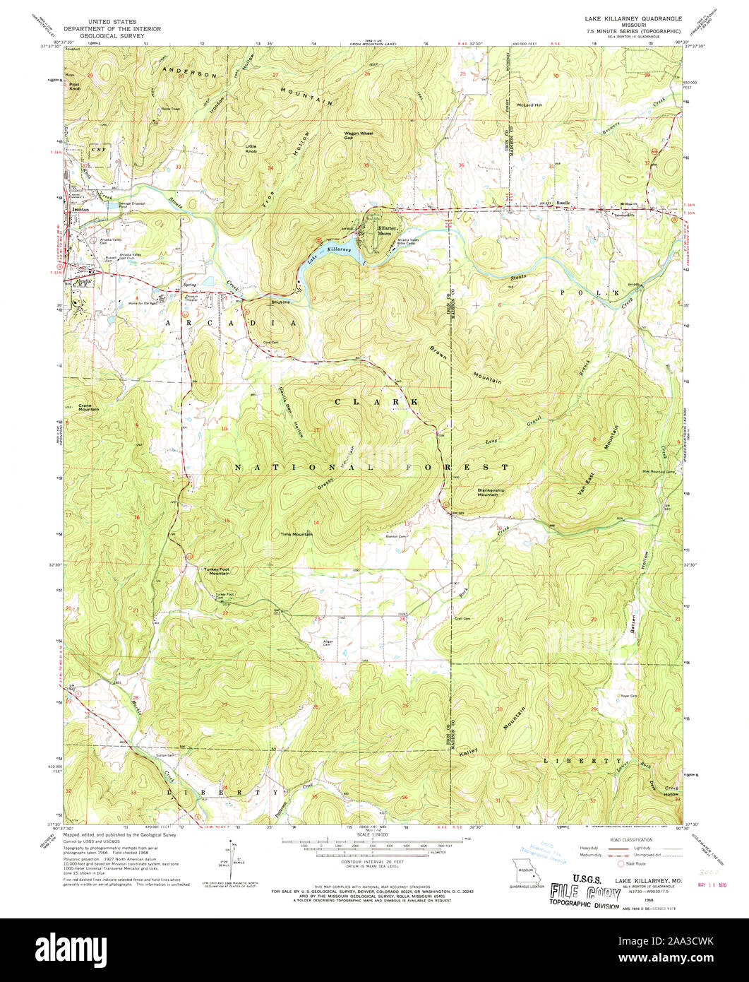 Killarney map hi-res stock photography and images - Alamy